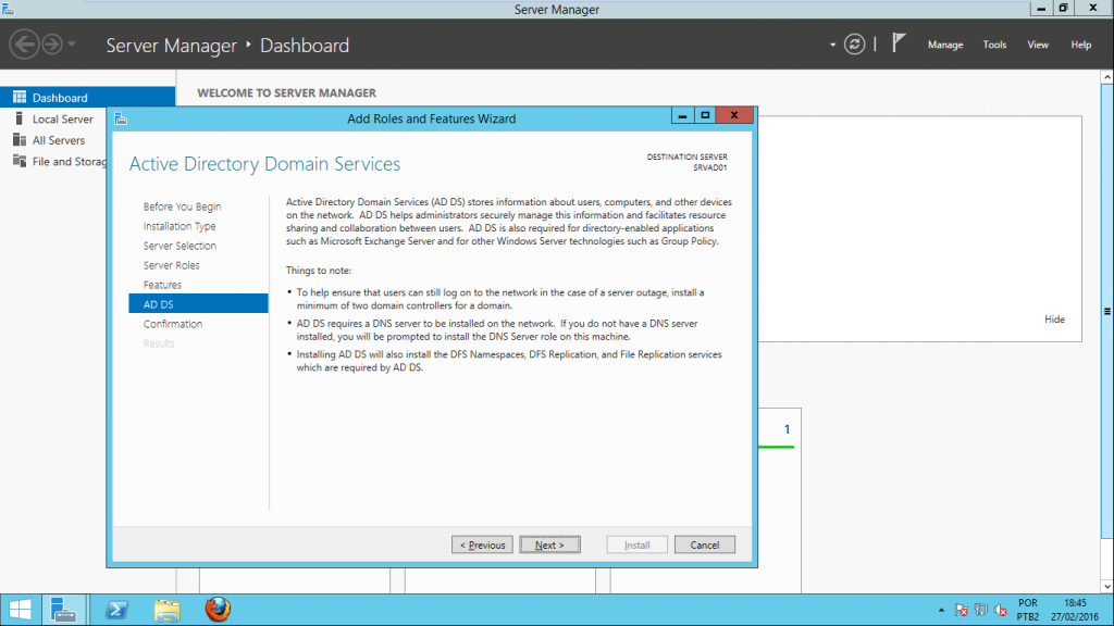 Instalando o AD DS no Windows Server 2012 R2 - Pense em TI