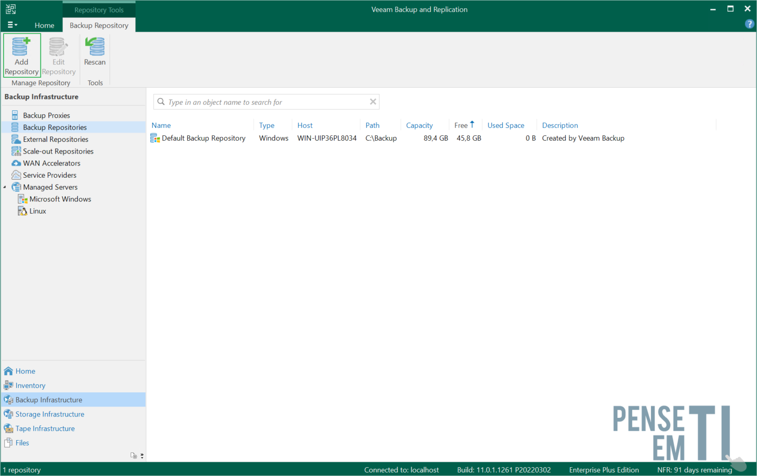 Configurando Repositório Imutável no Veeam Backup & Replication - Pense ...