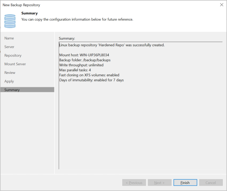 Configurando Repositório Imutável no Veeam Backup & Replication - Pense ...