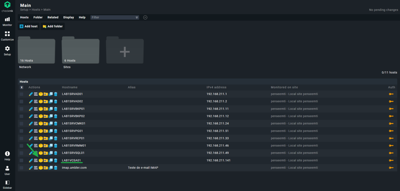 Monitorando o vCenter com o Checkmk - Pense em TI